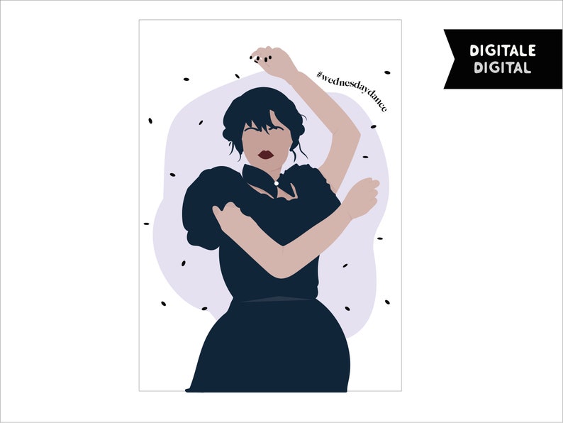 Wednesday Addams Printable Poster With wednesdayaddams - Etsy
