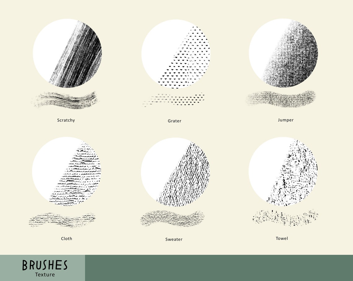 Procreate Texture Brush Set / Digital Brush Bundle / Textured | Etsy