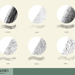 Procreate Texture Brush Set / Digital Brush Bundle / Textured ...