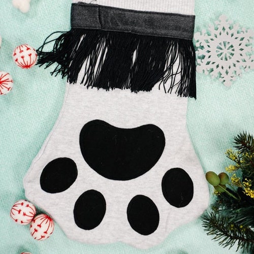 Dog Paw Stocking Sewing Pattern Christmas Stocking Pet - Etsy