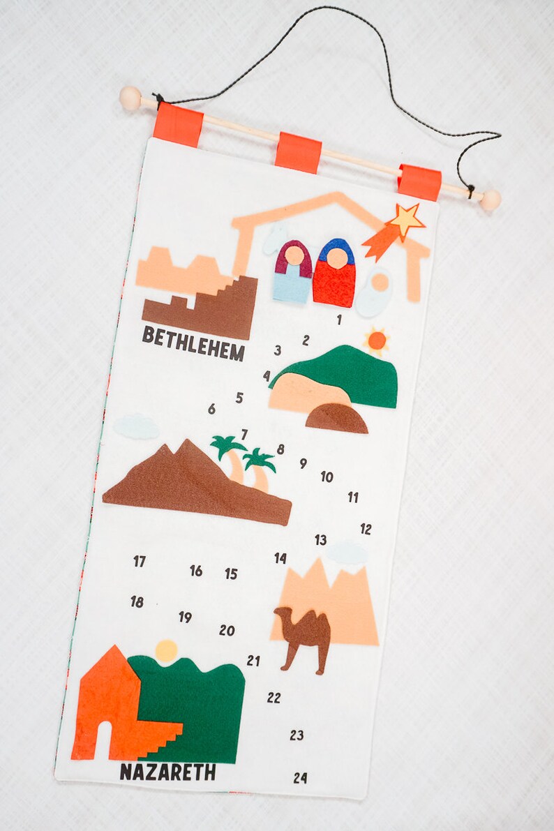 Felt Nativity Advent Calendar PDF Sewing Pattern and SVG Cut - Etsy