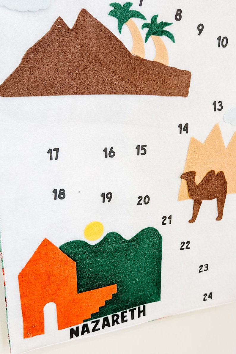 Felt Nativity Advent Calendar PDF Sewing Pattern and SVG Cut - Etsy
