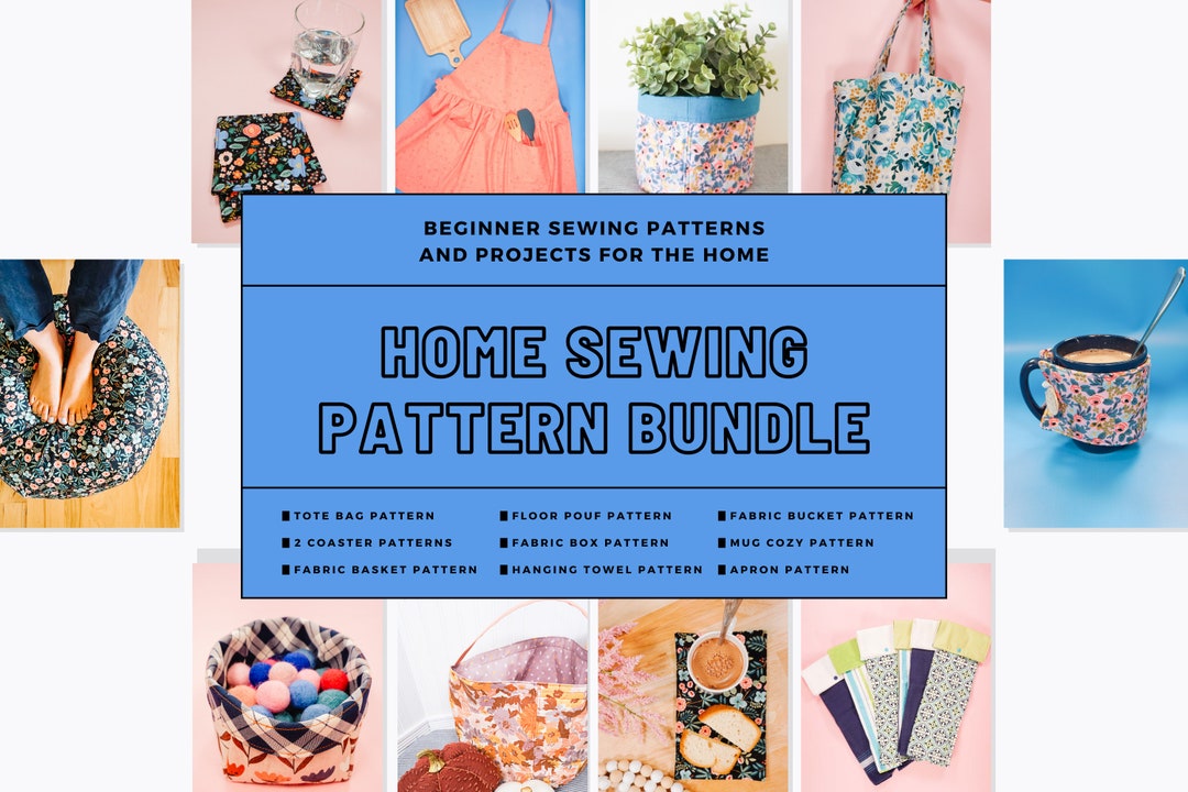 Home Sewing Pattern Bundle PDF Downloadable Sewing Patterns to Print ...