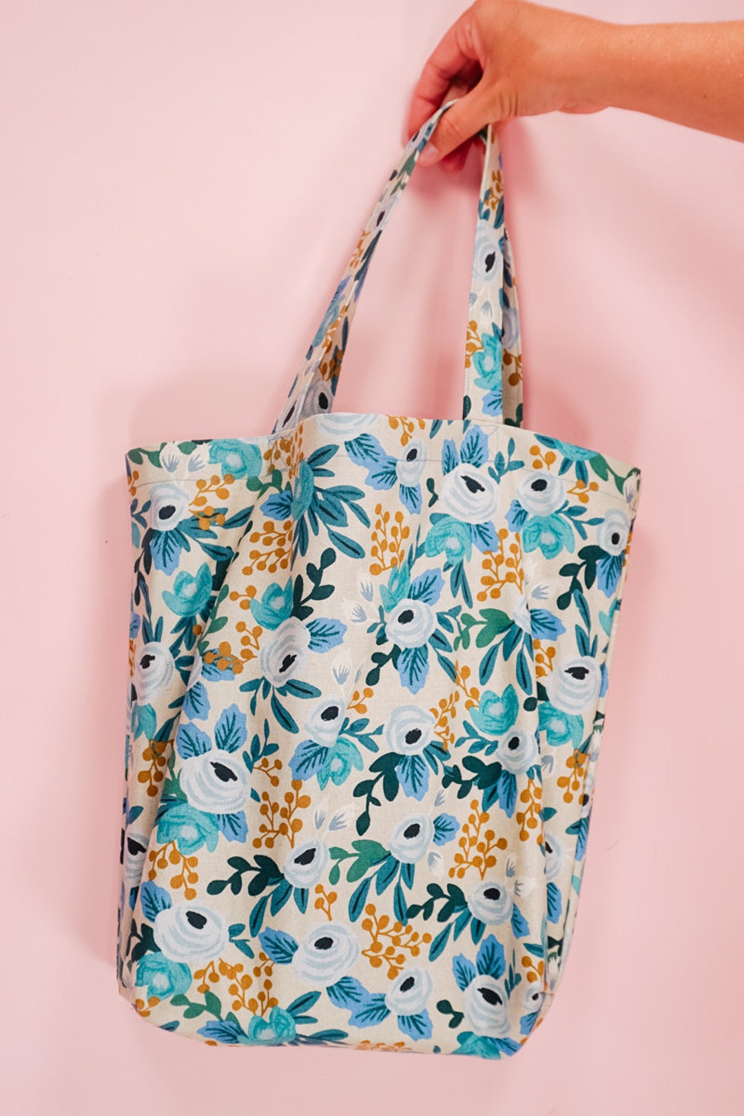 Tote Bag PDF Sewing Pattern - Downloadable Beginner Sewing Tote Bag ...