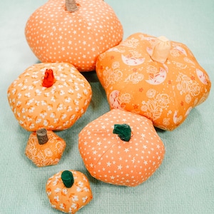 Fabric Pumpkin PDF Sewing Pattern - Downloadable Beginner Sewing ...