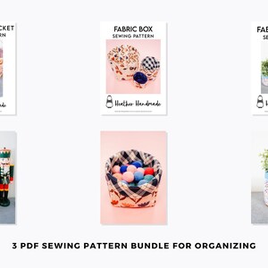 Organization PDF Sewing Pattern Bundle - Beginner Sewing Project ...
