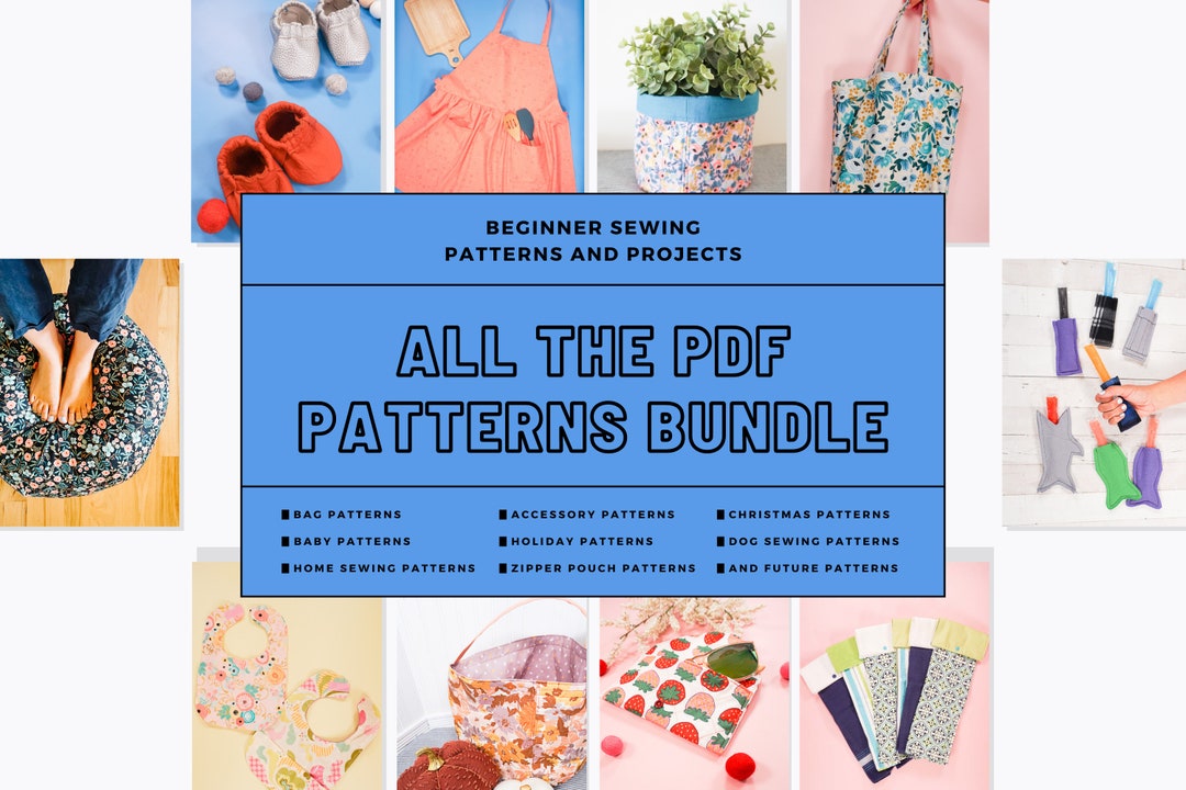 100 Beginner Sewing Patterns Bundle (PDF Download) - Etsy Australia
