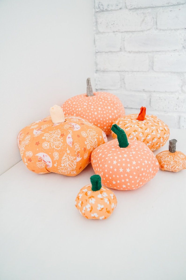 Fabric Pumpkin PDF Sewing Pattern - Downloadable Beginner Sewing ...