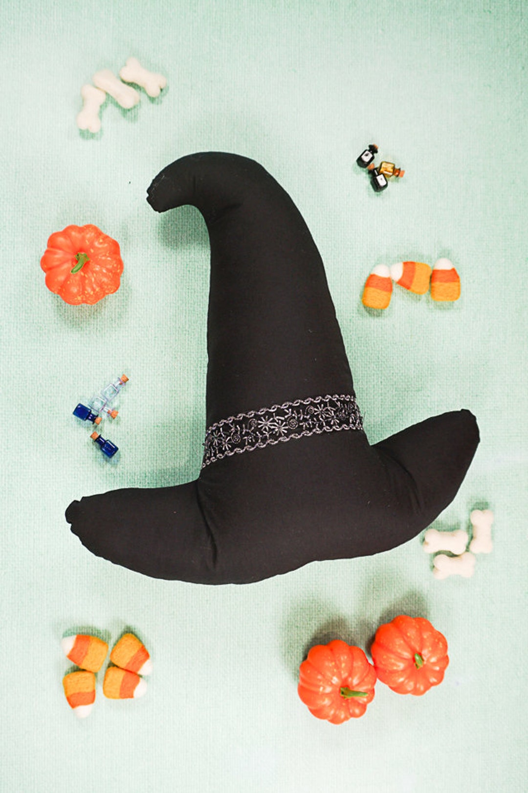 Witch Hat Pillow PDF Sewing Pattern - Halloween Sewing Project ...