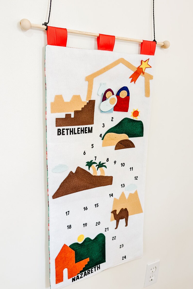 Felt Nativity Advent Calendar PDF Sewing Pattern and SVG Cut - Etsy