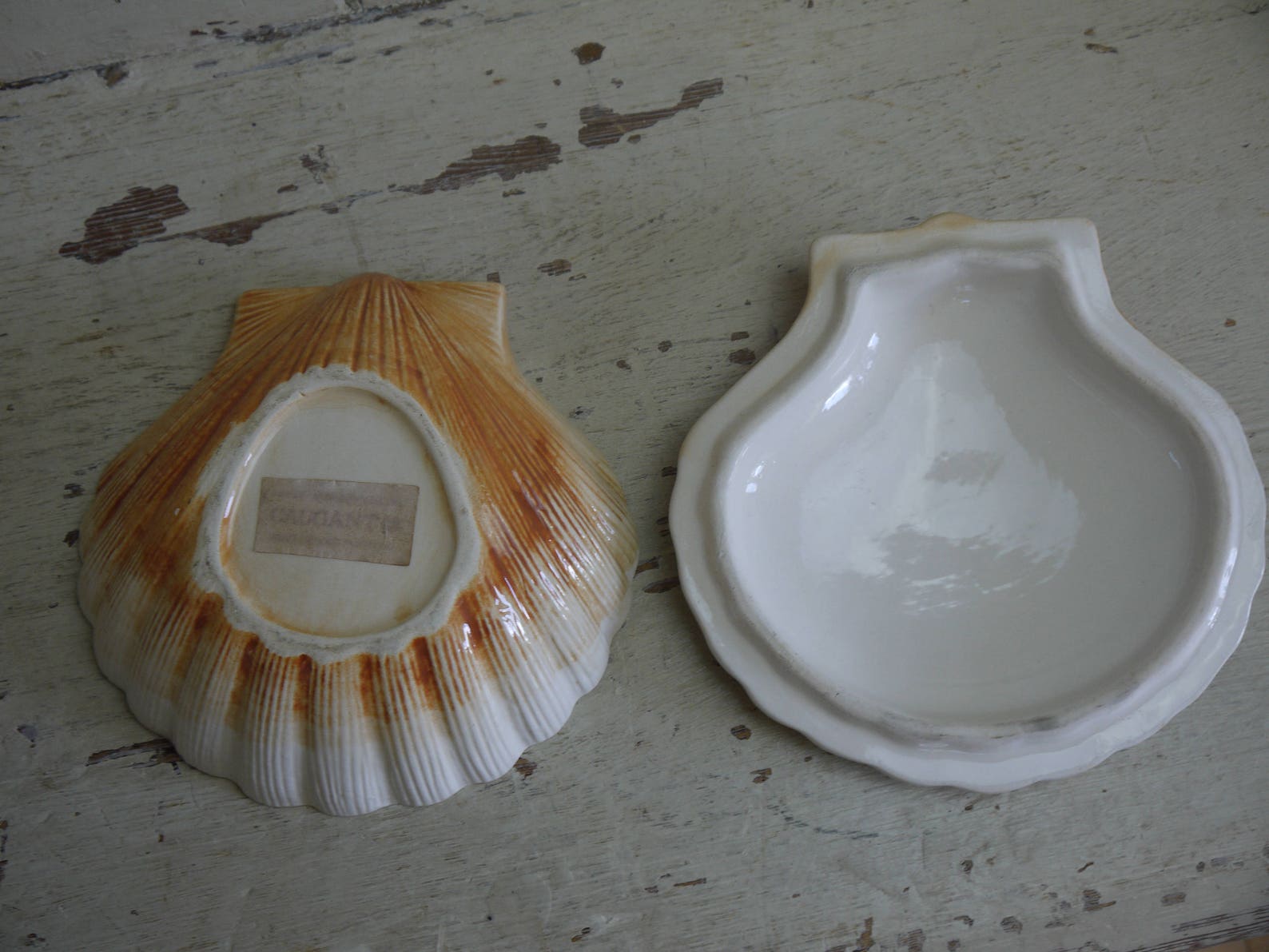 Rare Michel Caugant French Vintage Clam Terrine Clam Shell - Etsy