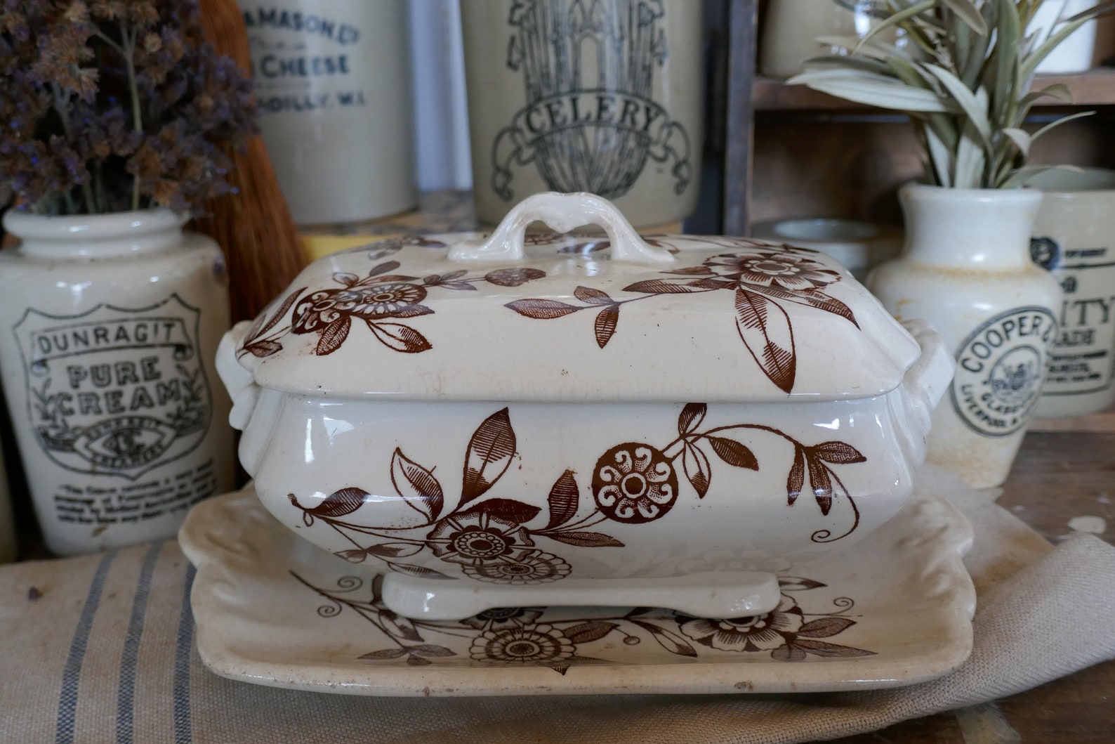 Antique Ironstone English Tureen English Ironstone - Etsy