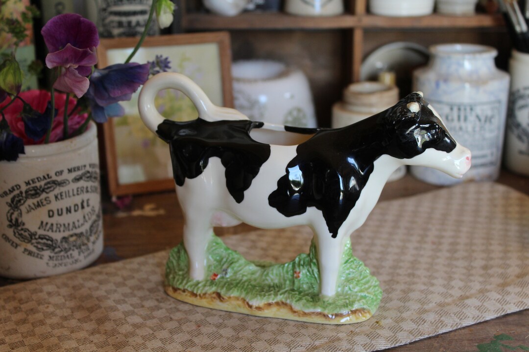 Vintage Cow Milk Jug, English Milk Jug, Cow Milk Jug, Milk Jug ...