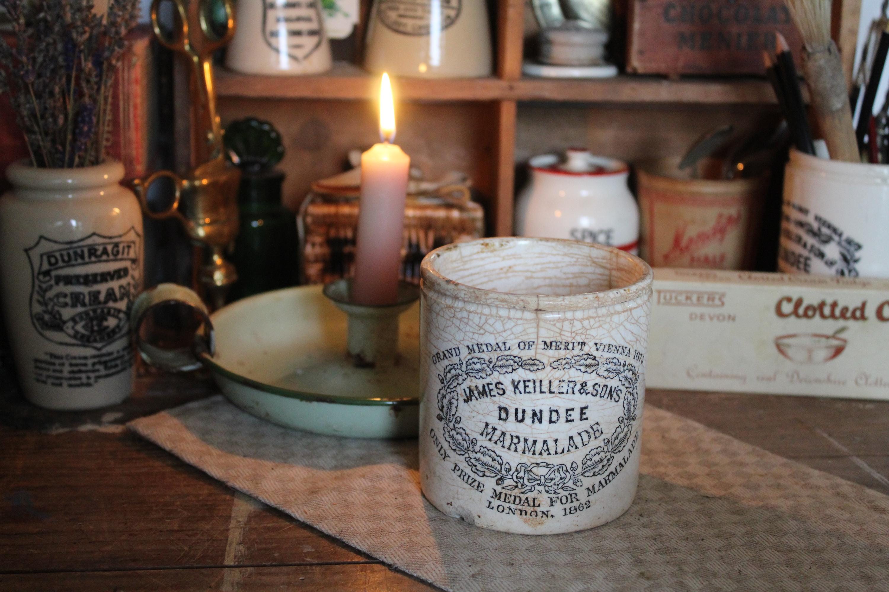 English Advertising Pot, Marmalade Jar, Dundee Marmalade, Antique ...