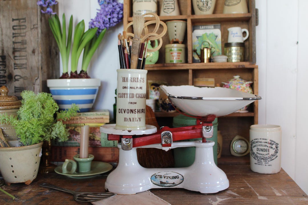 Vintage English Scale, Vintage Scale, Kitchen Scale, Kitchen Scales ...