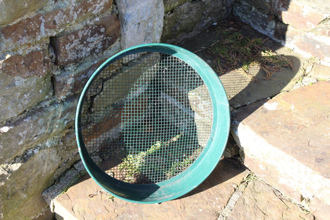 Vintage Metal Garden Sieve, Riddle Pan, Shifter, Vintage Shifter ...