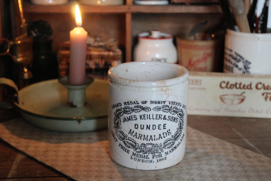 English Advertising Pot, Marmalade Jar, Dundee Marmalade, Antique ...