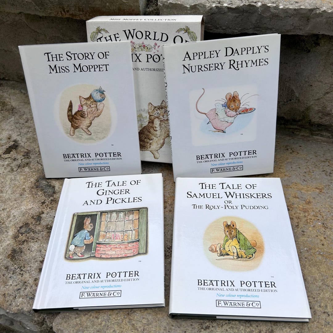 Vintage Beatrix Potter Books, Set of 4 Beatrix Potter Books, Vintage ...
