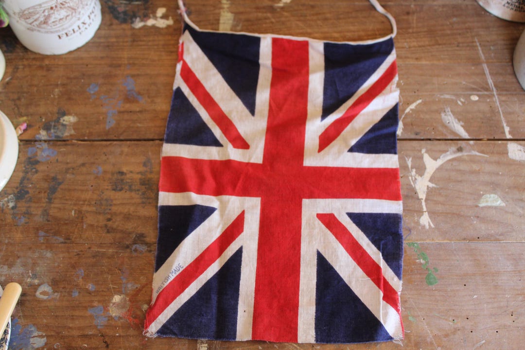 Vintage Union Jack Flag, Decorative Union Jack, British Flag, Vintage ...