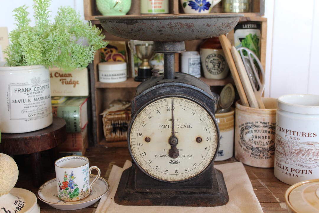 Vintage Scale, Rare Hughes Salter Scale, Rustic Scale, Vintage Scales ...