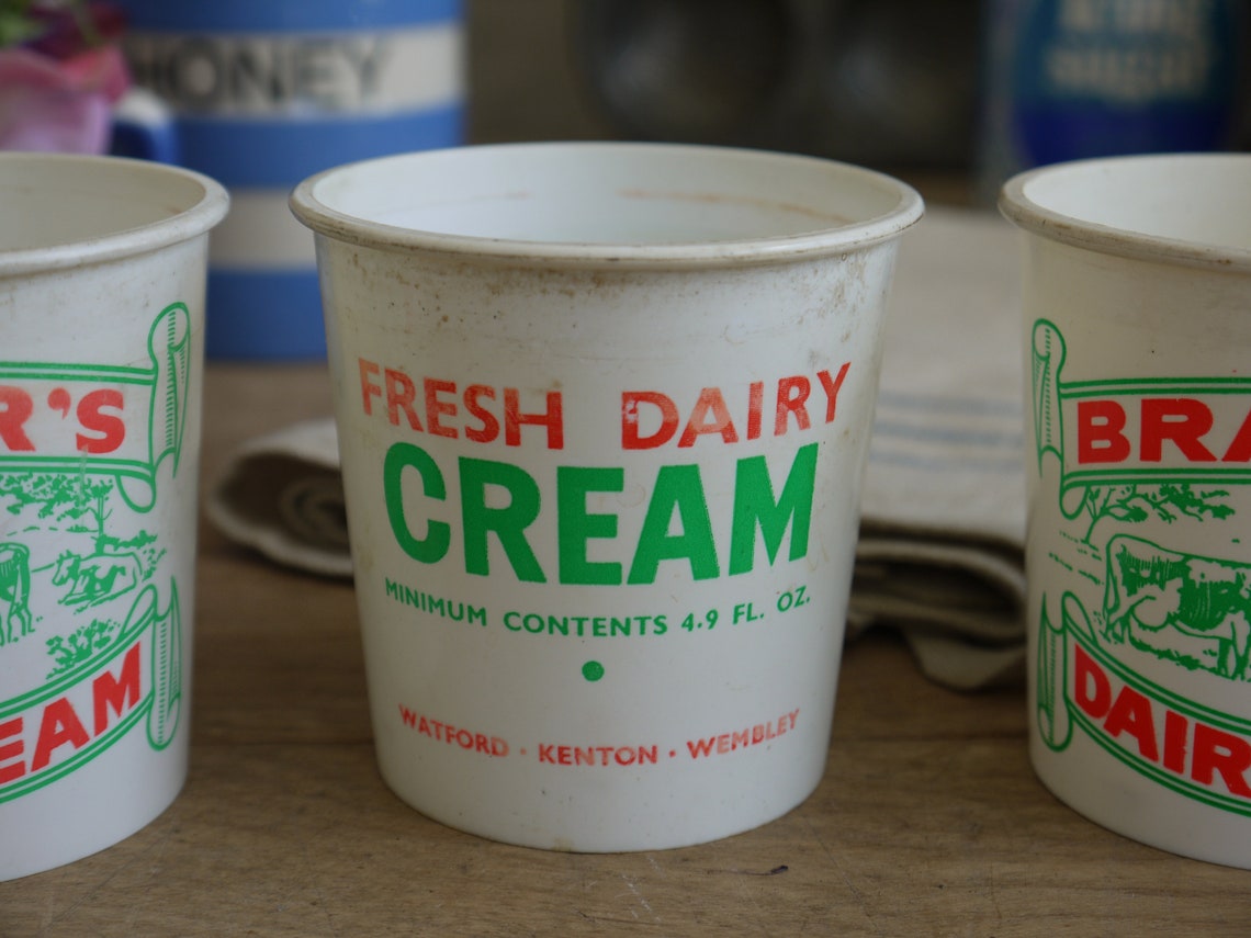 Vintage Dairy Pot Vintage Cream Pot Antique Advertisingt - Etsy