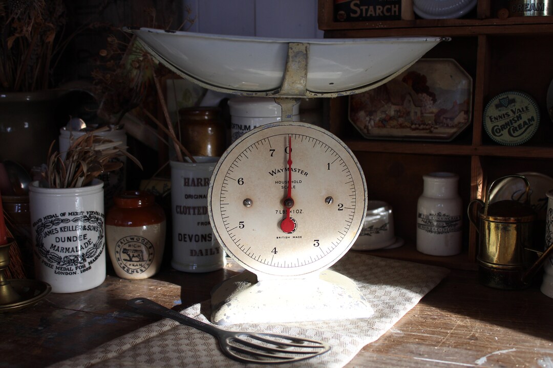 Vintage Waymaster Kitchen Scales: Cream Pastel Rustic Decor - Etsy