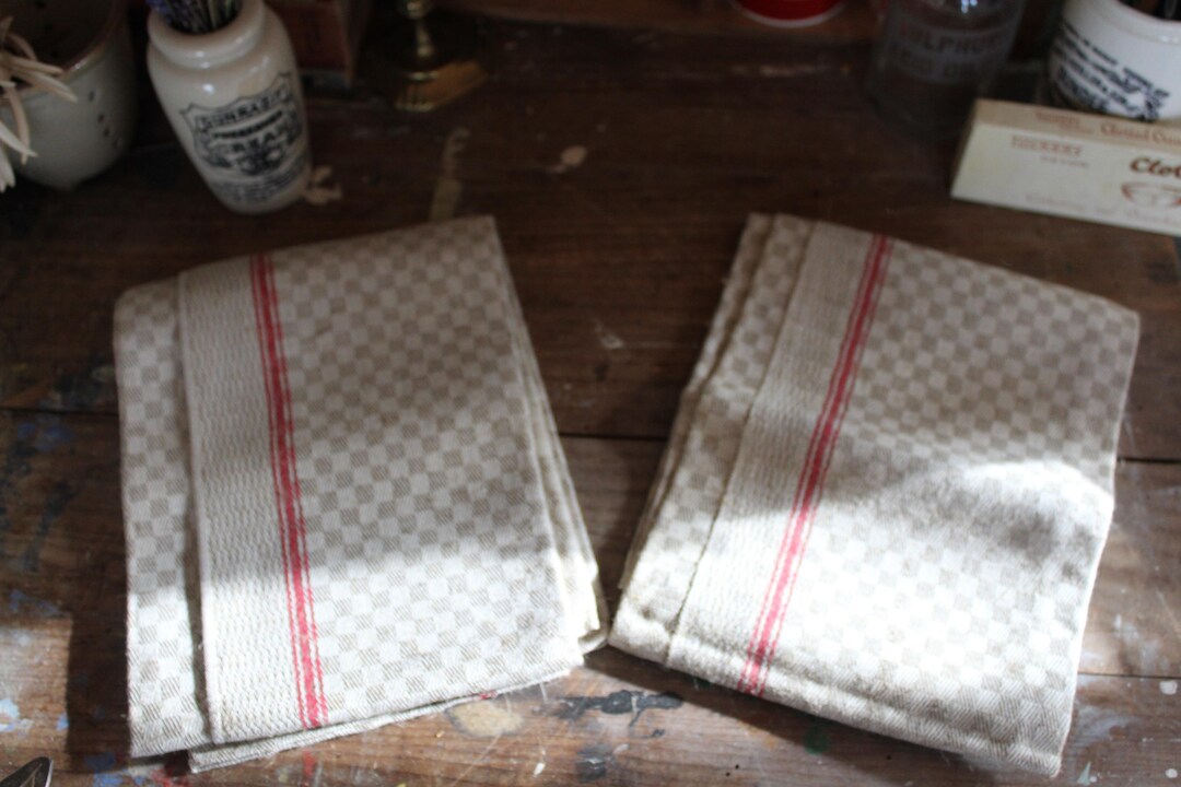 Vintage French Linen Tea Towel, French Vintage Tea Towel, French Tea ...