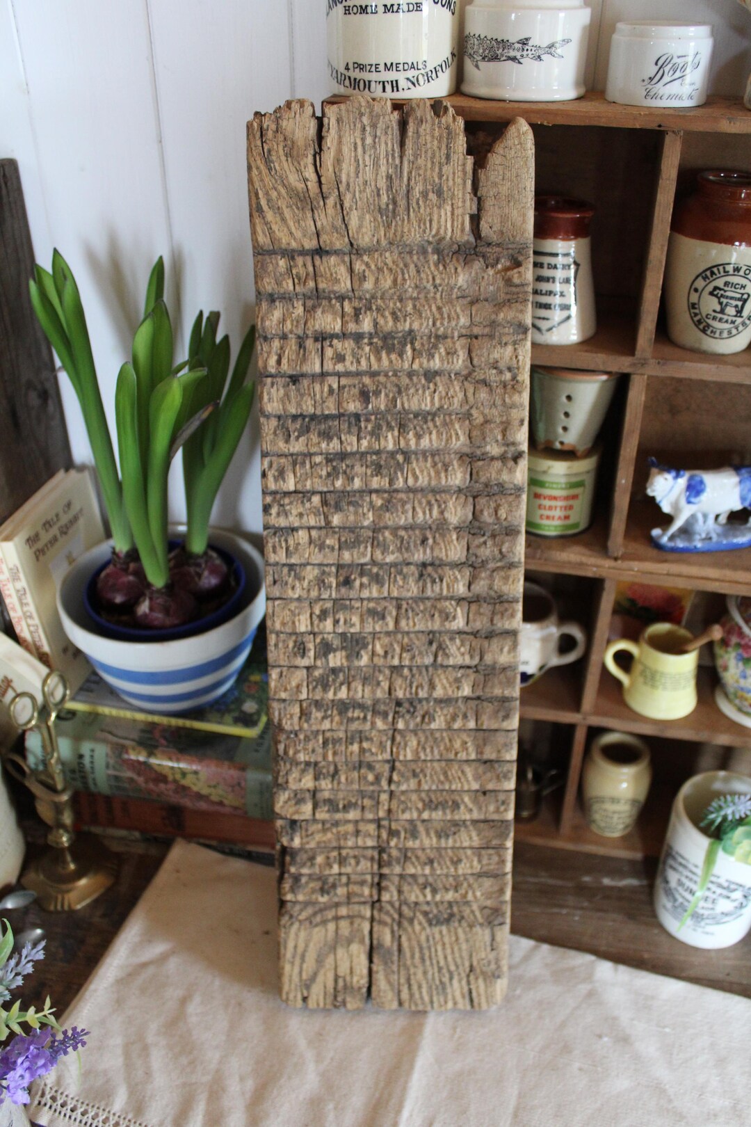 Rustic French Antique Wooden Wash Board, Primitive French Wash Board ...