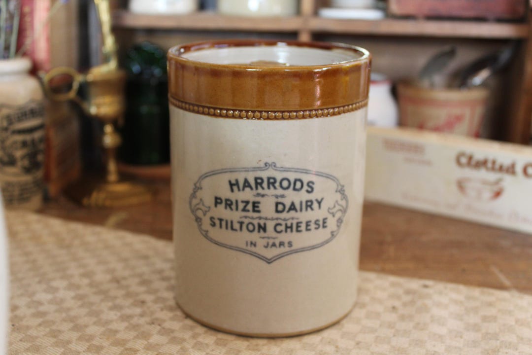 Vintage Harrods Pot, Vintage Advertising Jar, Antique Jar, English ...