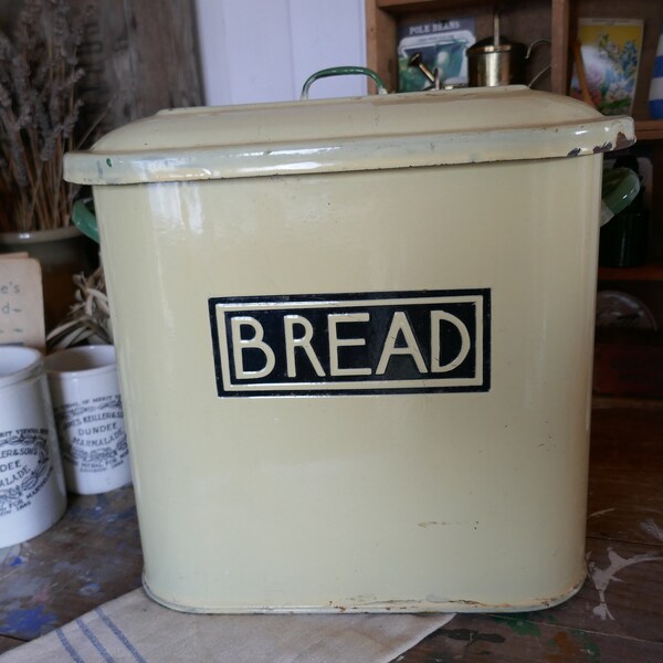 Yellow Bread Box - Etsy