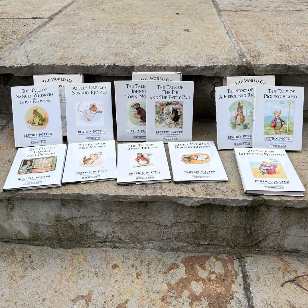 Vintage Beatrix Potter Books, Set of 11 Beatrix Potter Books, Vintage ...
