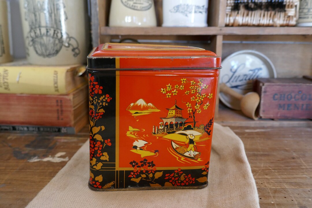 Little Vintage Candy Toffee Tin - Vintage Decorative Tin - Vintage Tin ...