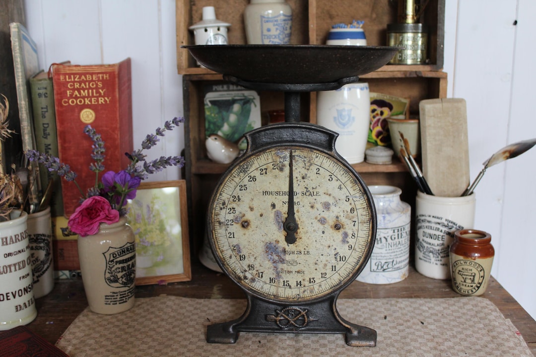 Vintage Kitchen Scale, Vintage Kitchen Scales, Farmhouse Scale, Rustic ...