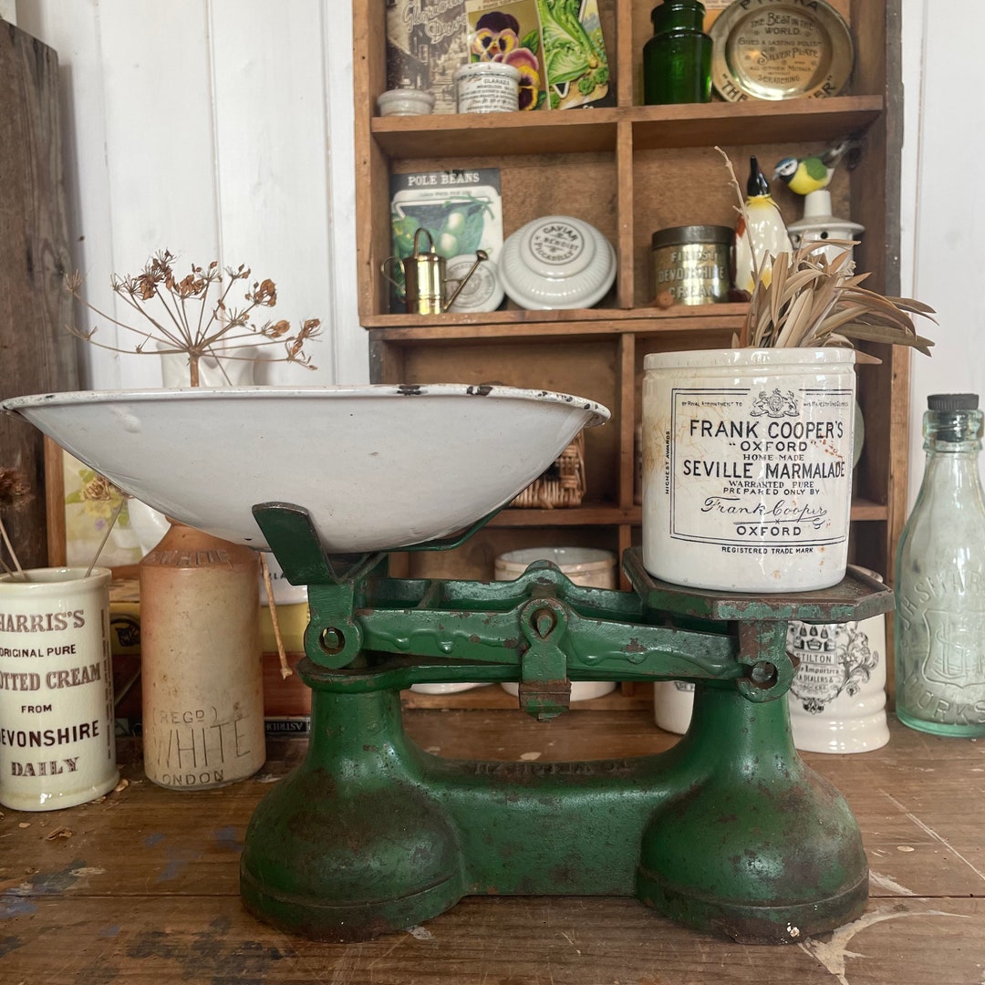 Rustic English Scale Vintage Scale Kitchen Scale Kitchen Scales Vintage ...