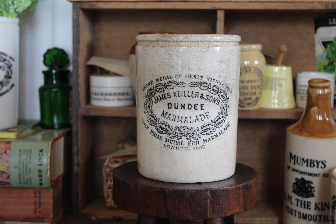 Large Antique Jar, Marmalade Jar, Large Dundee Marmalade 2lb, Antique ...