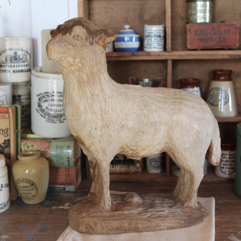 Wooden Sheep - Etsy UK