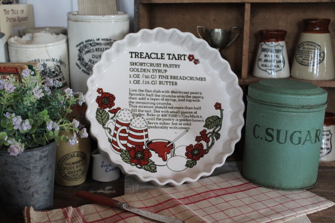 Vintage Ceramic Tart Tin: Treacle Tart Dish, 9.5'' - Etsy