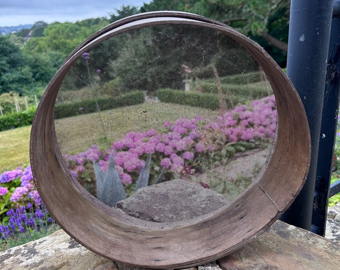 Vintage Wooden Garden Sieve, Riddle Pan, Shifter, Vintage Shifter ...