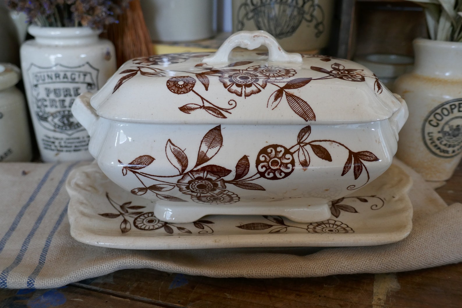 Antique Ironstone English Tureen English Ironstone - Etsy