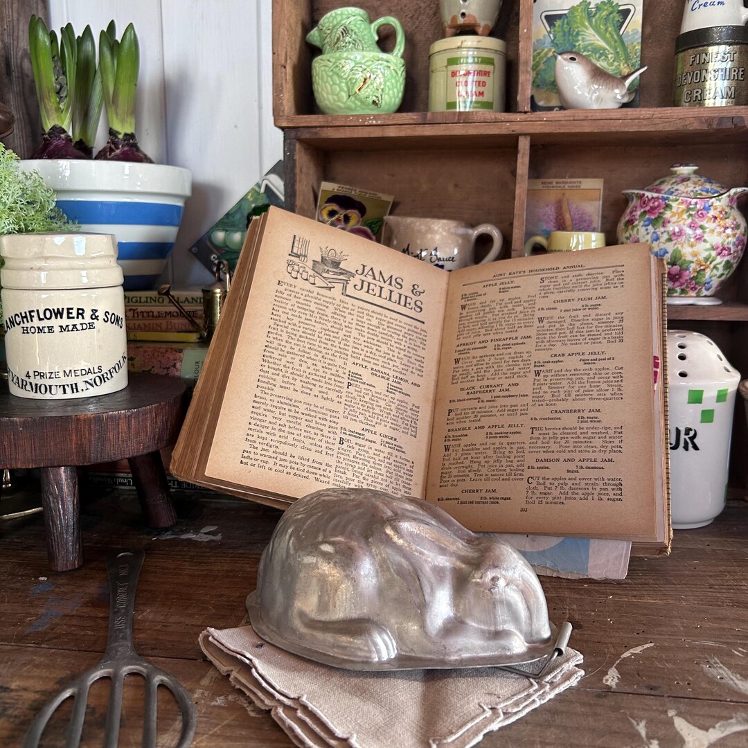 Vintage Jelly Mould, Rabbit Mould, Aluminium Jelly Mould, Jello Mould ...