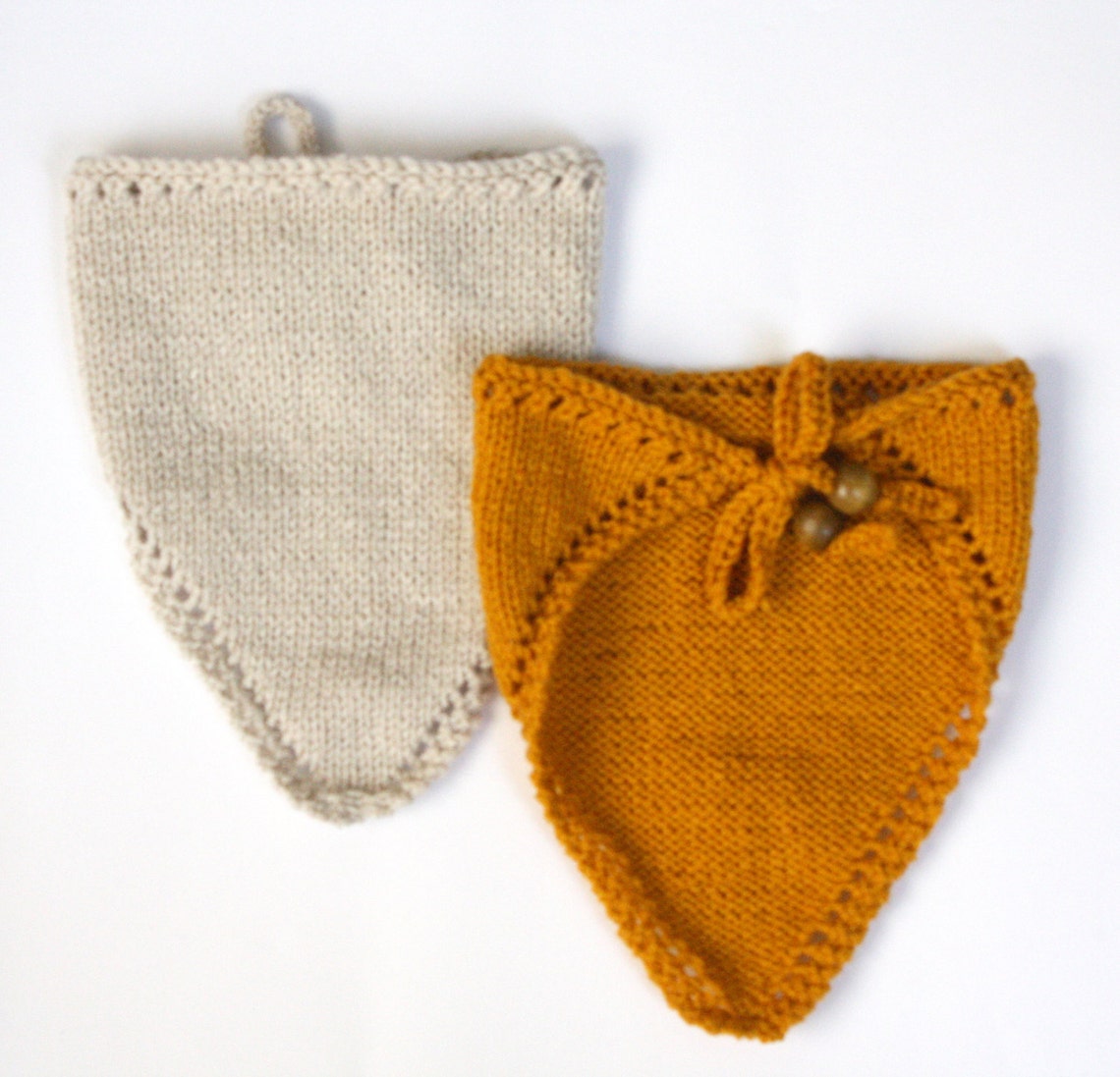 PDF Knitting Pattern Baby Handkerchief Bib - Etsy