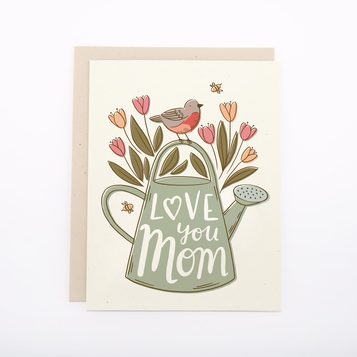 Mother's Day Gardening Floral Card Birthday Card for Mom - Etsy