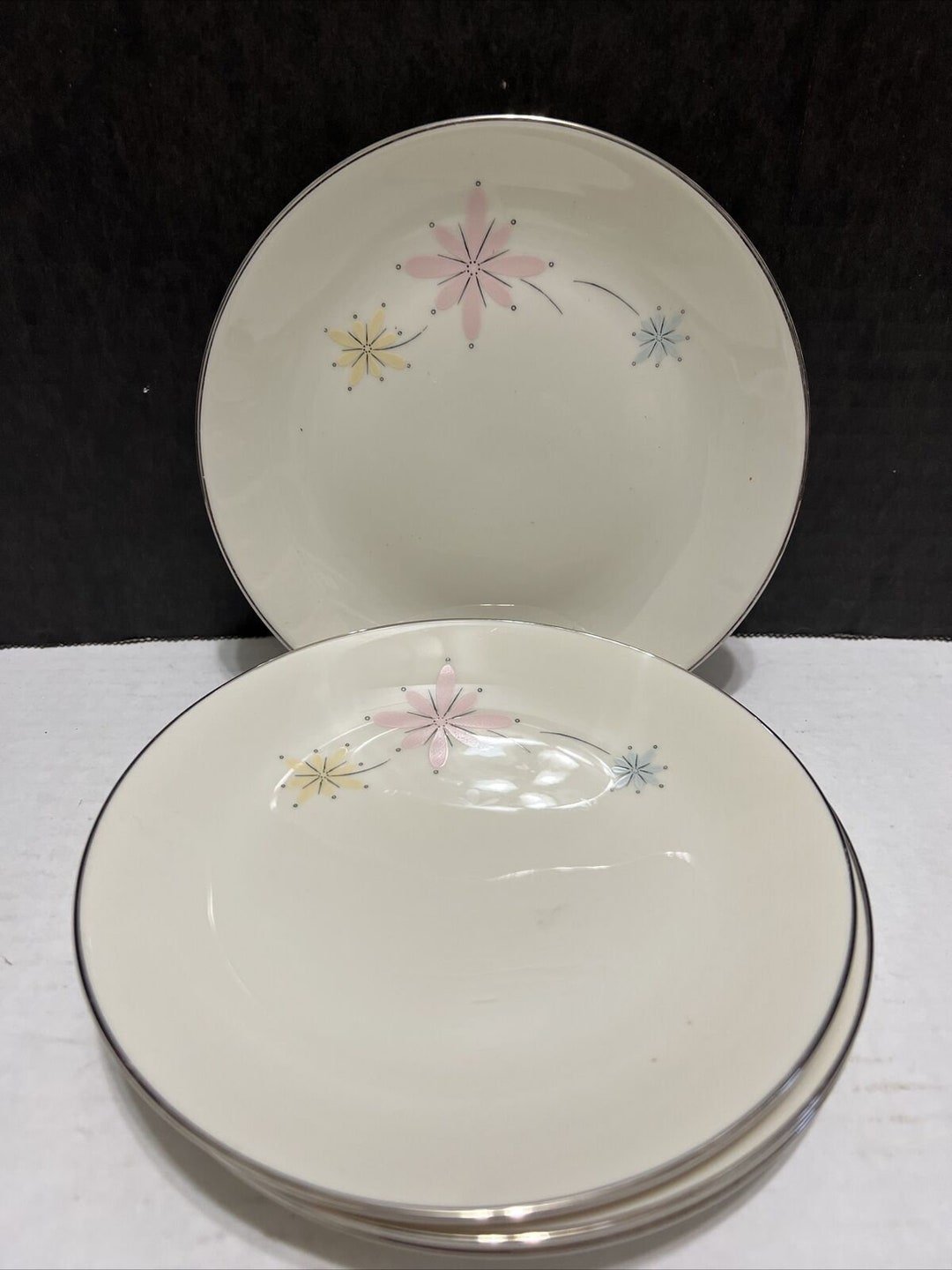 Nancy Prentiss Fine China Usa 1960s Pastella Bread & Butter Plates Set ...