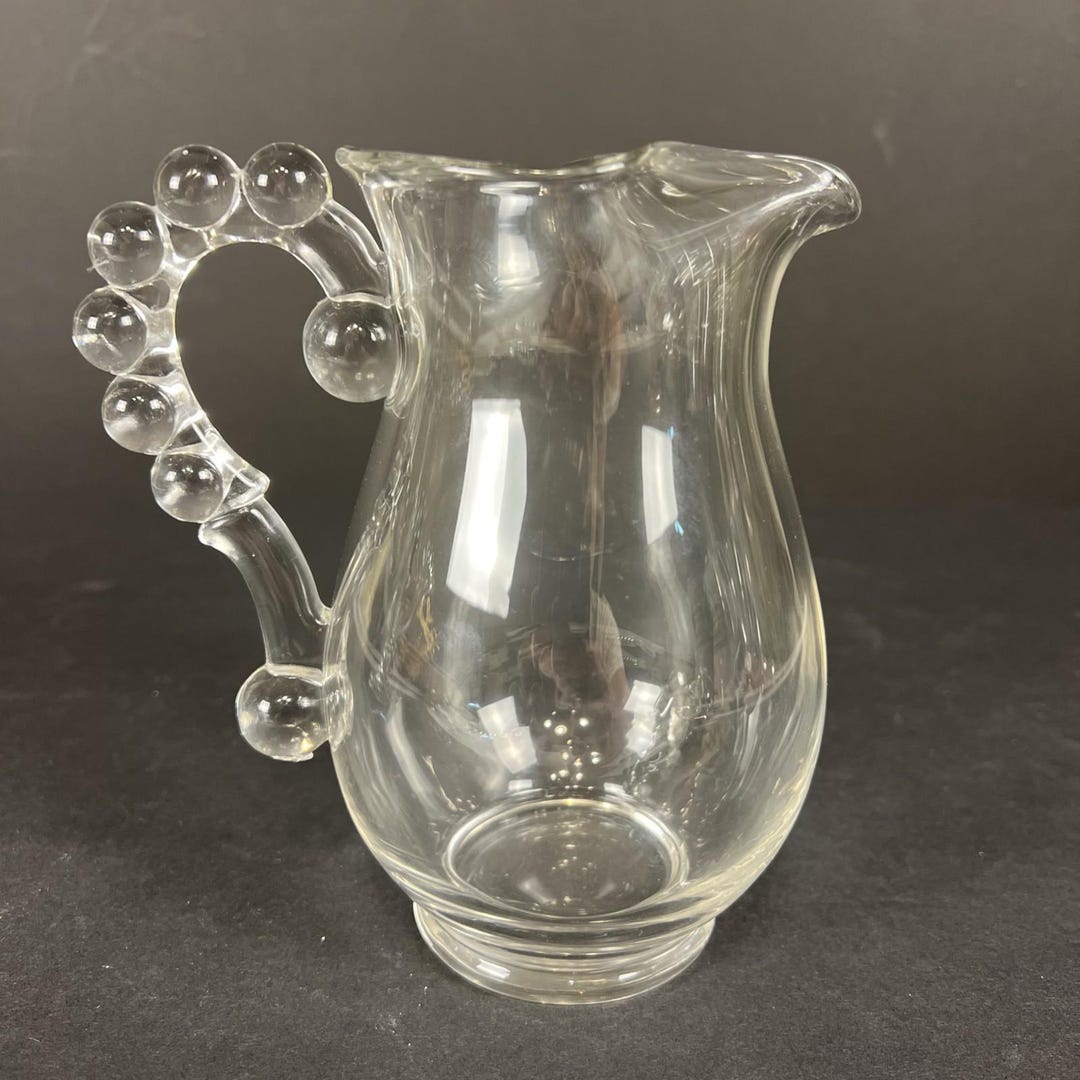 Vintage Imperial Glass Candlewick Pitcher With Ice Lip 6” - Etsy