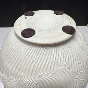 Gene Gandee Signed Pottery Vase Vessel Glazed Blues & Beige 6.5 ...