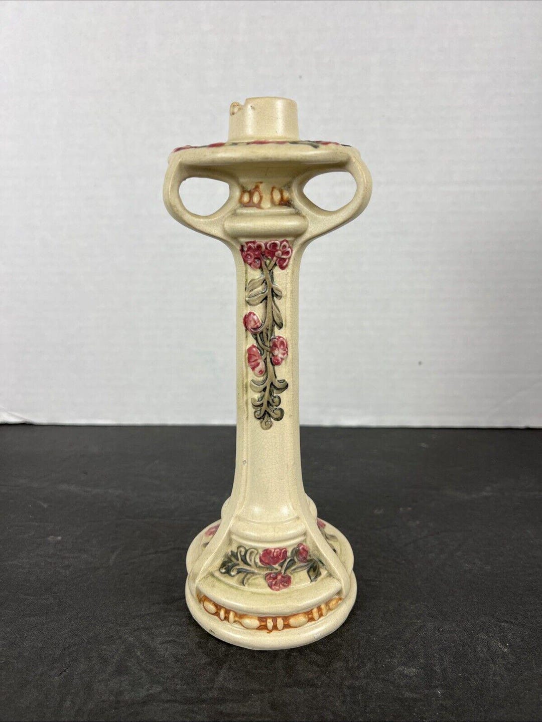 Weller Roma Candlestick 9 ” American Arts & Crafts Art Pottery Lamp ...
