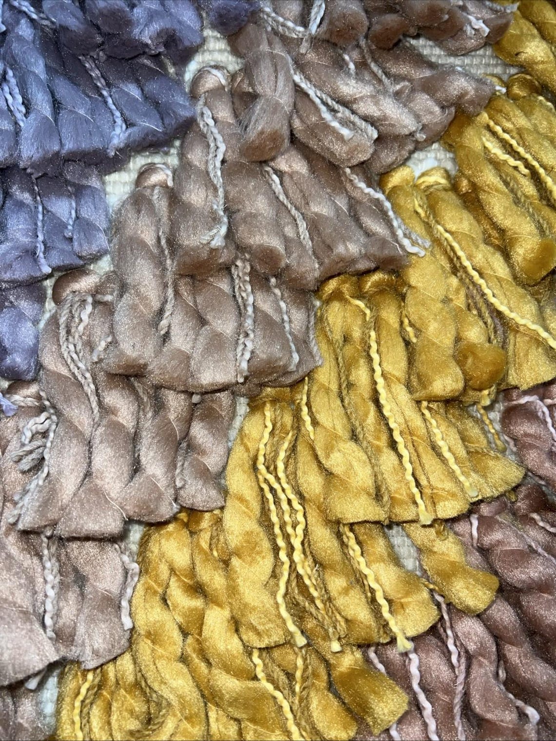 Crate & Barrel Kids Sonnet Rainbow Tapestry Fiber Art Wall Hanging 43 ...