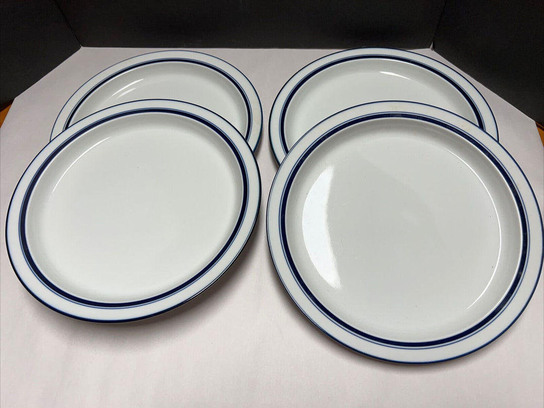 4 Dansk Bistro Christianshavn Blue Dinner Plate(s) 10-5/8” ( Japan) Mcm ...