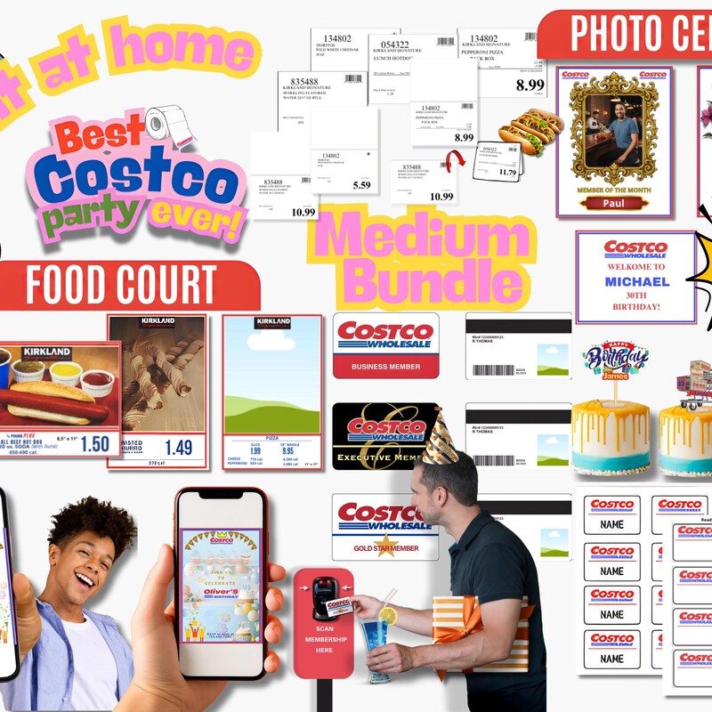 Costco Name Tag Printable - Etsy