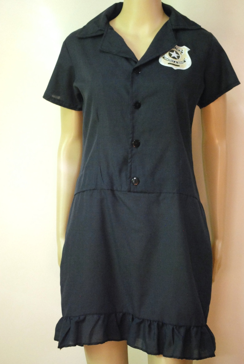 90s Dress up Police Uniform Costume Dress Vintage Novelty - Etsy
